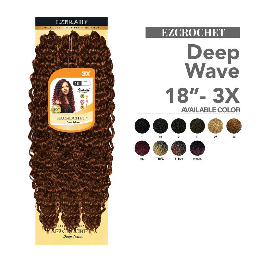 EZBRAID Deep Wave Twist Wave 18" - 3X Value Pack — Beautizone UK