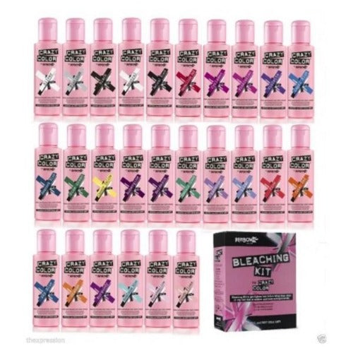 Crazy Color Hair Dye Semi Permanent Hair Color Cream — Beautizone UK