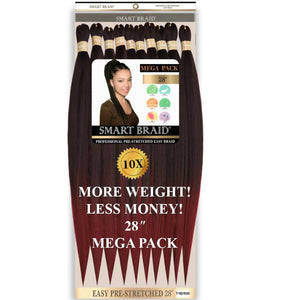 Smart Braid 10 PACK 28" Pre-Stretched Easy Braid Hair — Beautizone UK